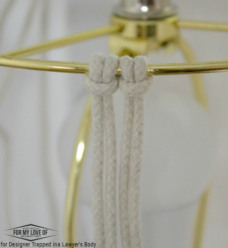 DIY Macrame Lamp Shade Tutorial