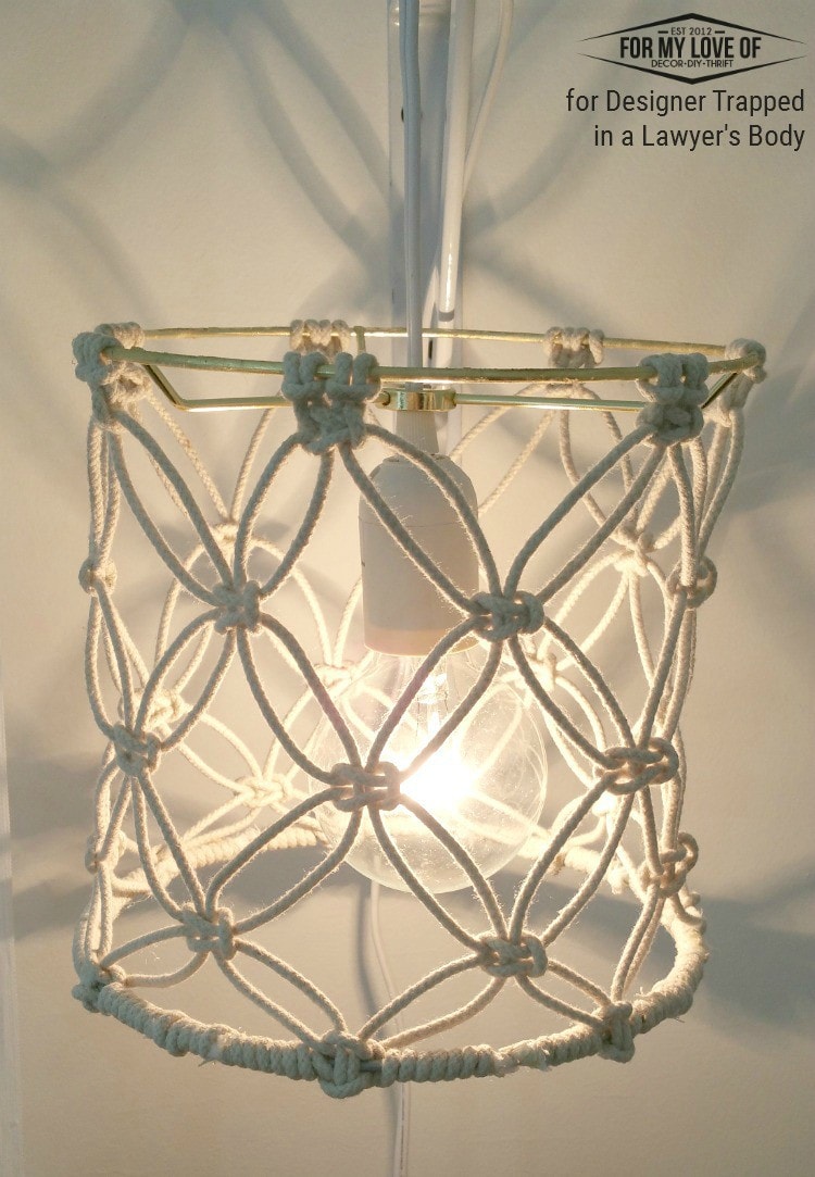 DIY Macrame Lamp Shade Tutorial