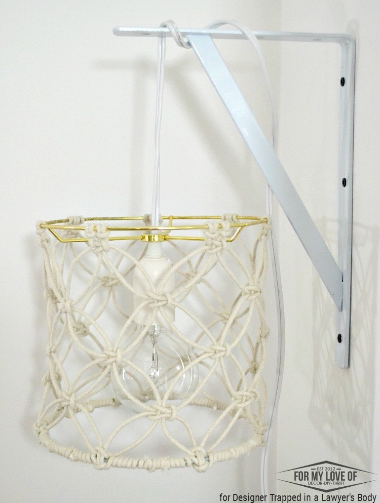 DIY Macrame Lamp Shade Tutorial
