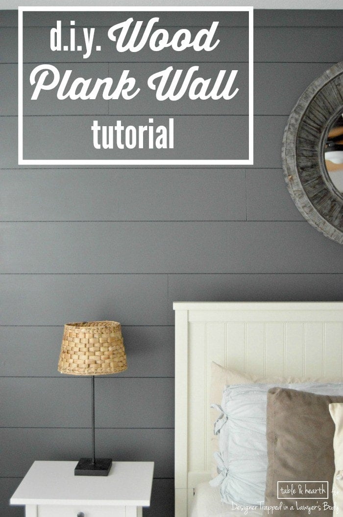 DIY Wood Plank Wall | A full tutorial!